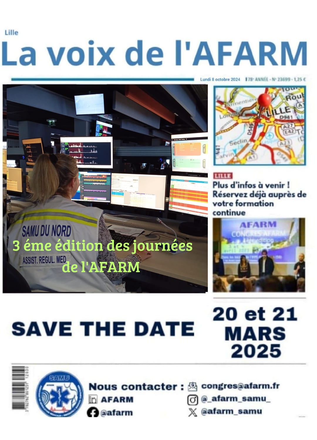 Actualités Diverses / 3ème édition des journées de l'AFARM / Samu ...